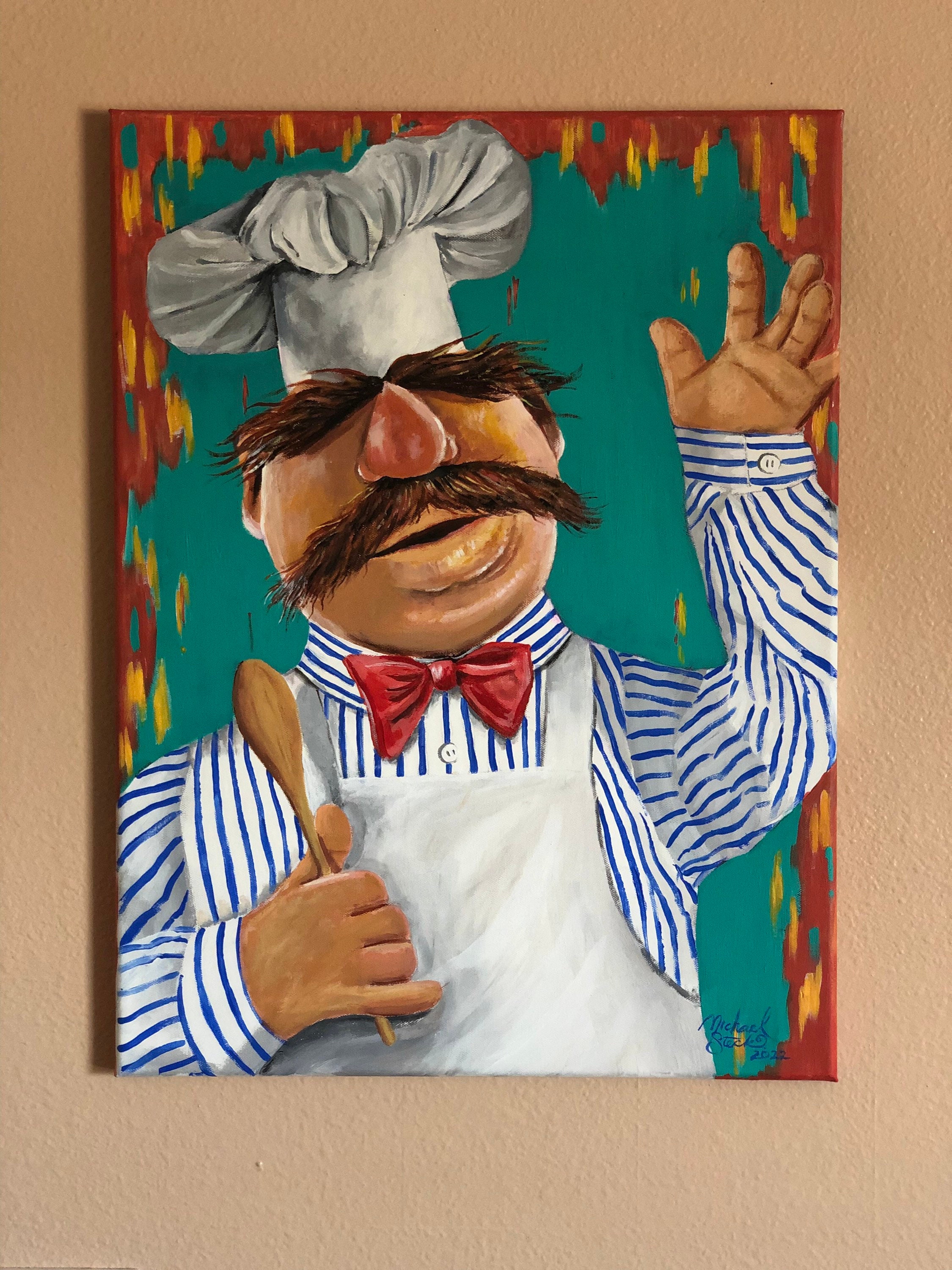 The Chef....muppets Disney Jim Henson Kermit the Swedish - Etsy