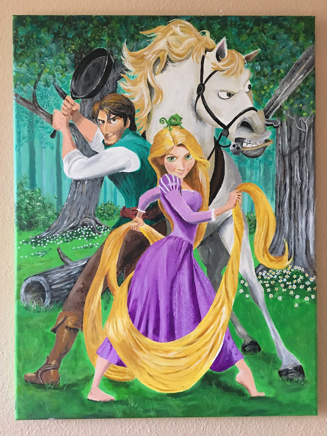 Frying Pans...who Knew?....disney, Tangled, Rapunzel, Flynn Rider - Etsy