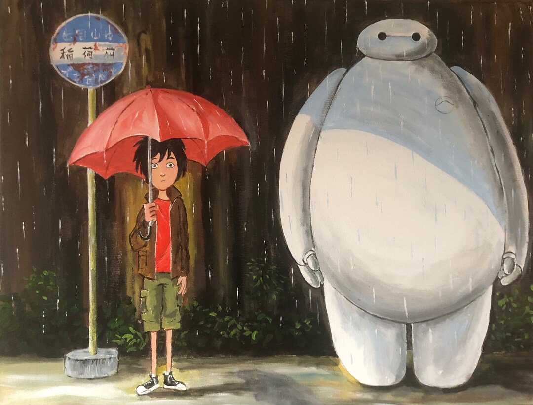 Friends at a Bus Stop.....disney, Hero 6, Baymax, Anime, Animation ...