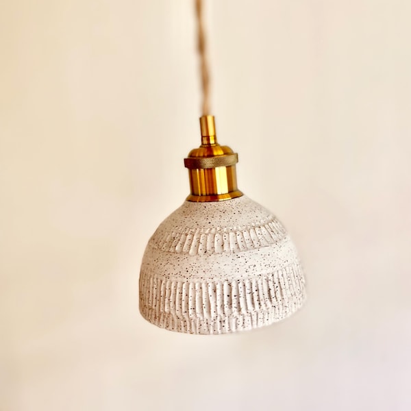 Ceramic Pendant Light - Etsy
