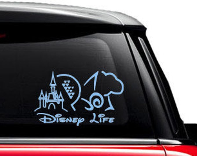 Disney Life Four Parks- Decal - Car - Mac - Mug Free Shipping - Etsy