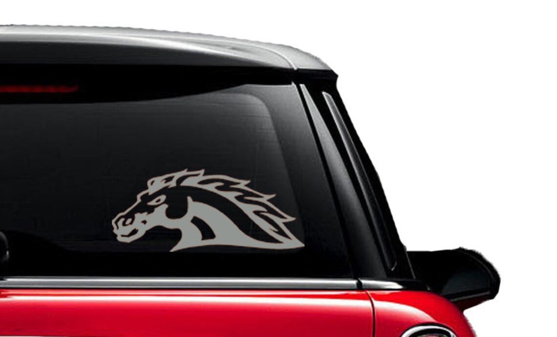 Buster Bronco Mascot WMU Denver Decal Car Mac Mug Free | Etsy