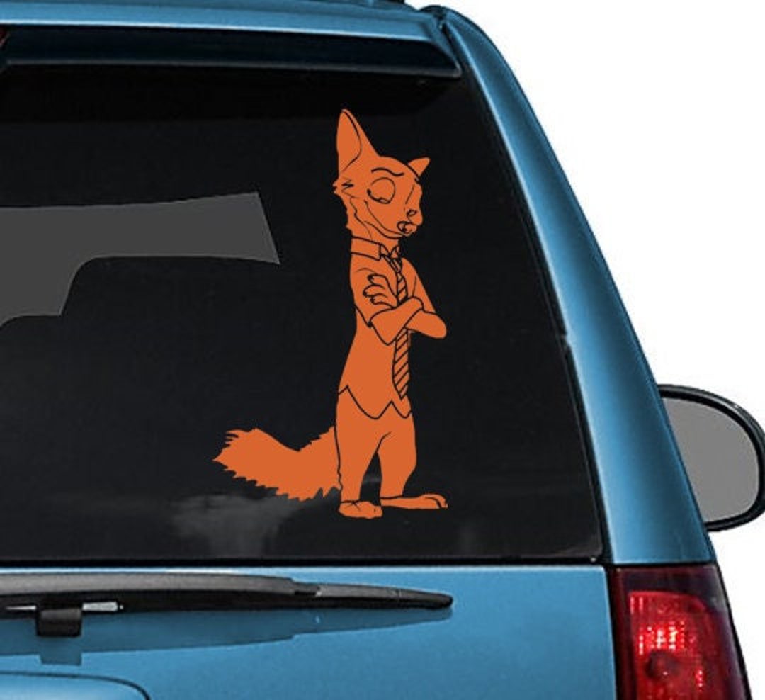 Nick Wilde Zootopia - Decal - Car - Mac - Etsy