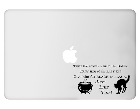 Hocus Pocus Spell Binx Sanderson Sisters Decal Car Mac | Etsy