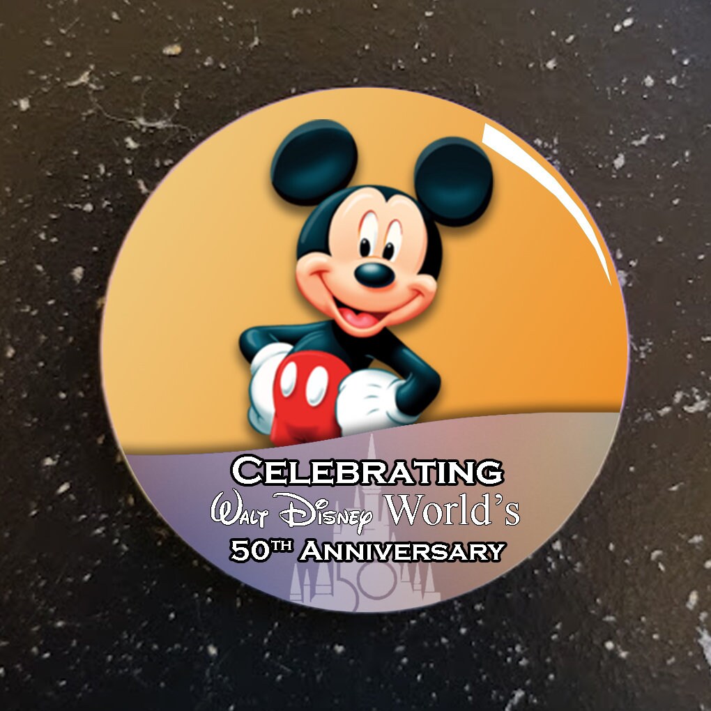 Disney World 50th Anniversary Button - Etsy