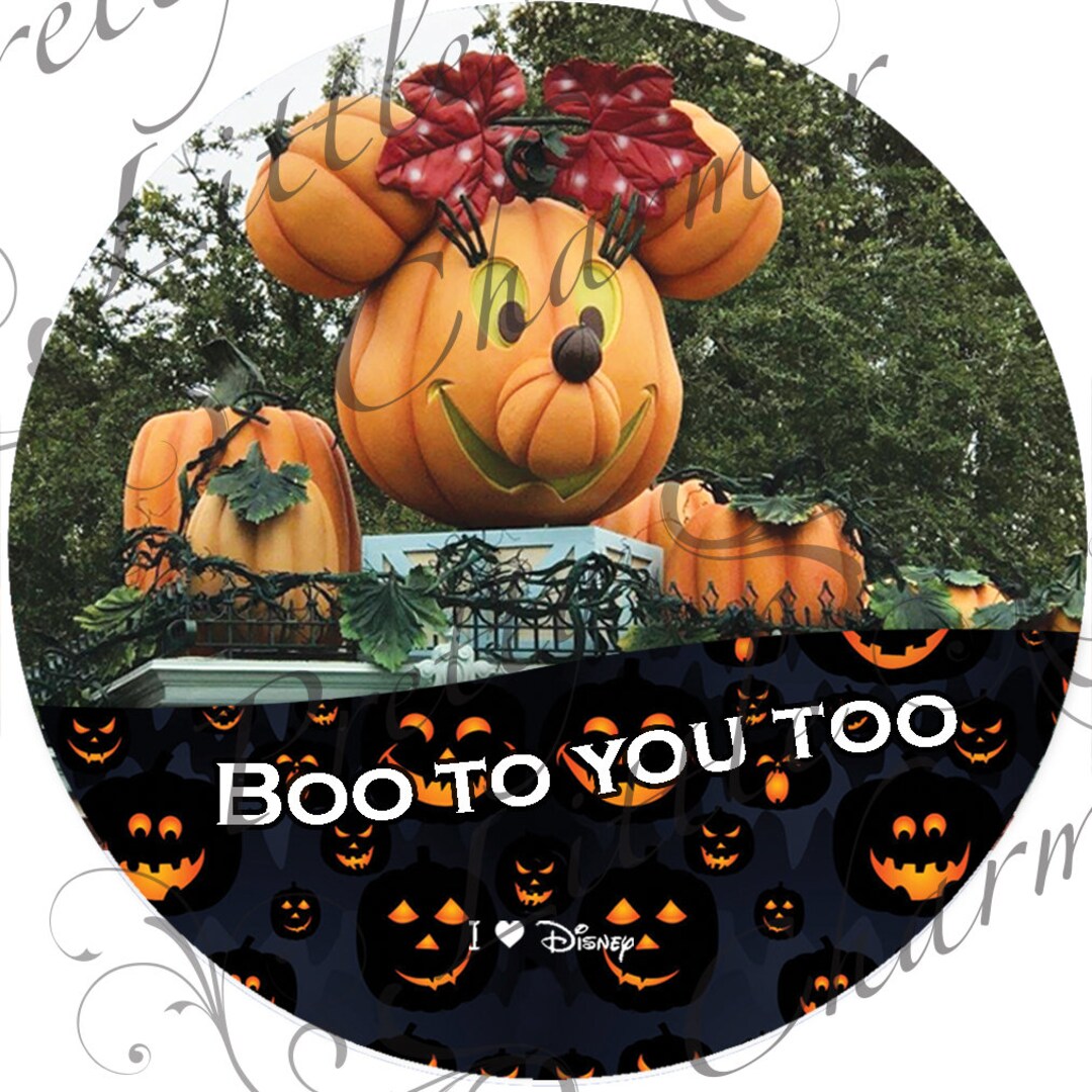 Boo to You Disney Halloween Disney Button Pin - Etsy