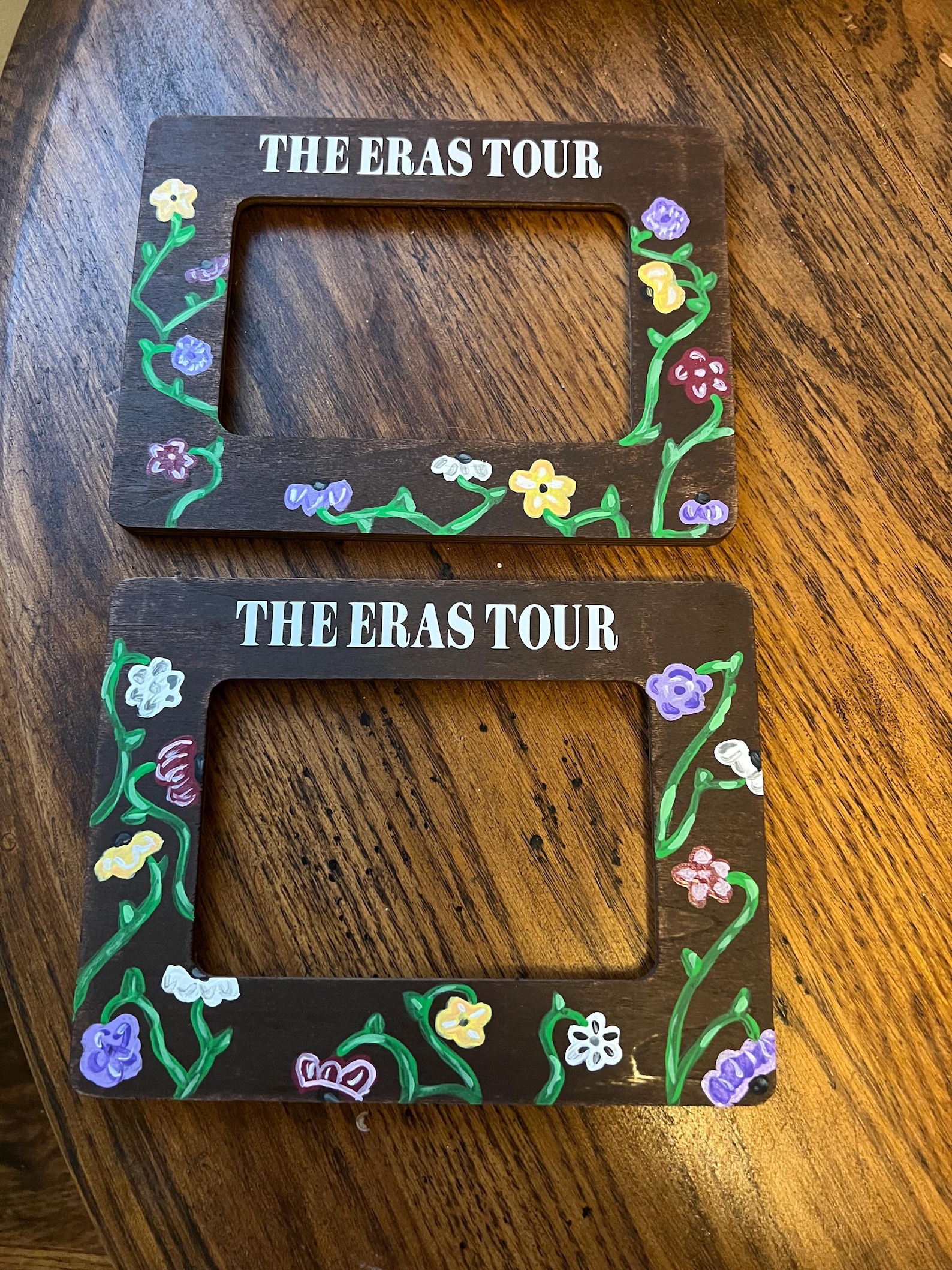 Flower Piano Picture Frame Surprise Songs Hand Painted - Etsy