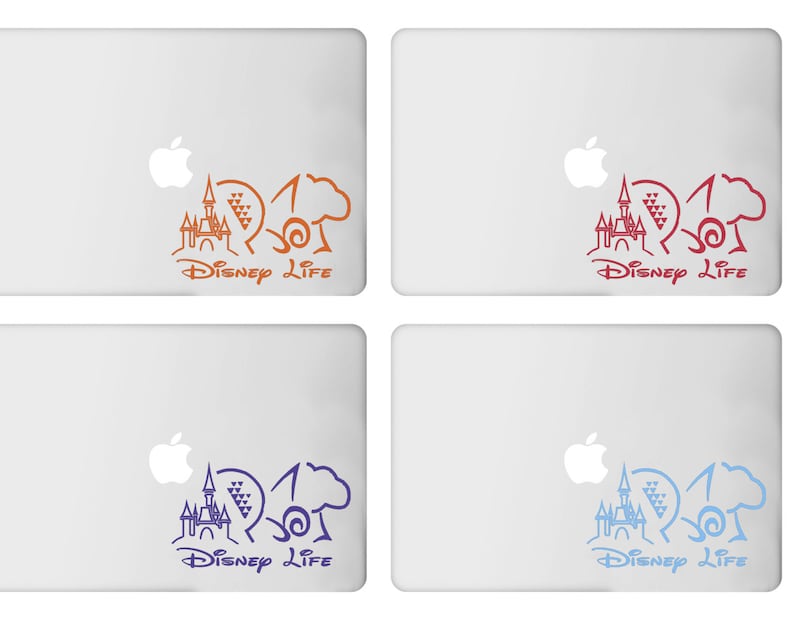 Disney Life Four Parks Decal Car Mac Mug Free Shipping - Etsy