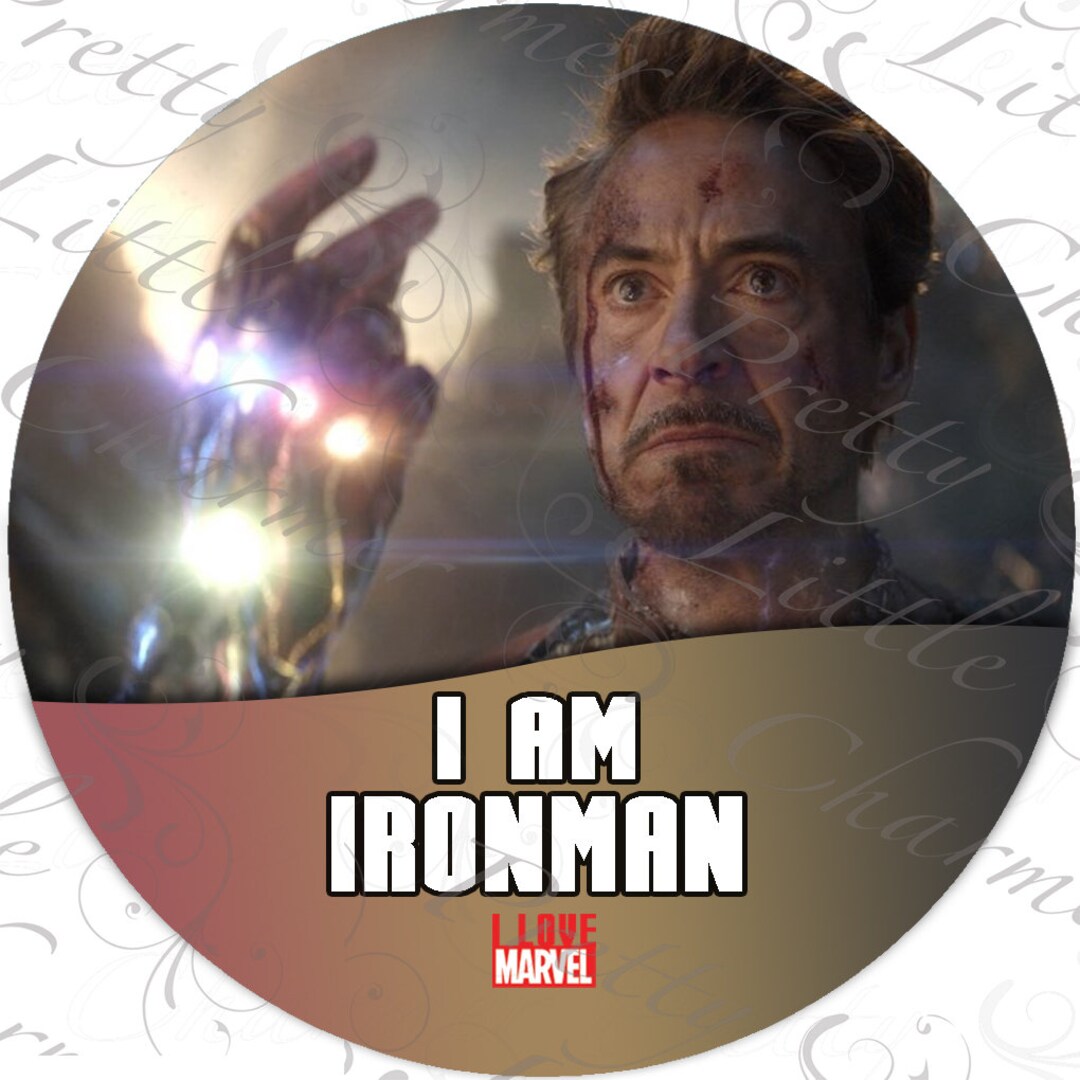 Iron Man Endgame Marvel Disney Button - Etsy
