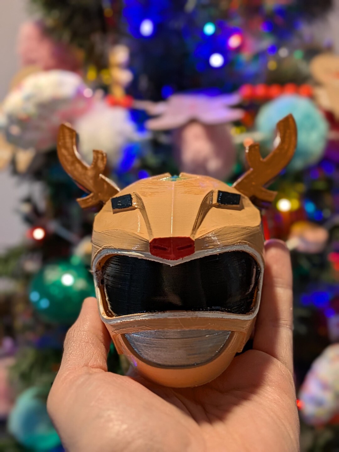 Power Rangers Reindeer Helmet Christmas Decoration - Etsy