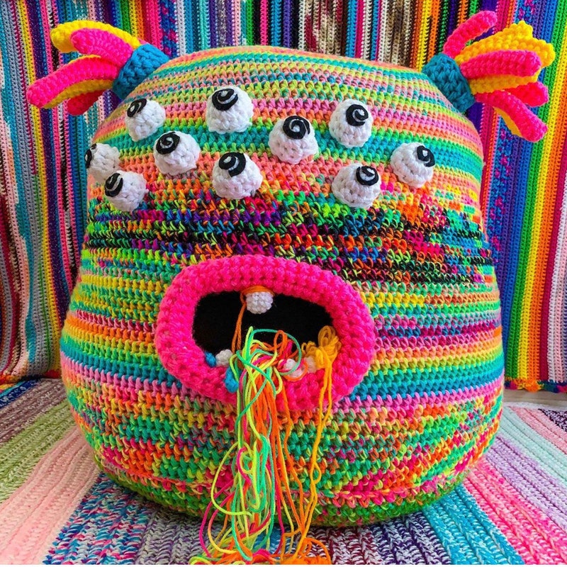 Crochet Ottoman Pattern - Etsy