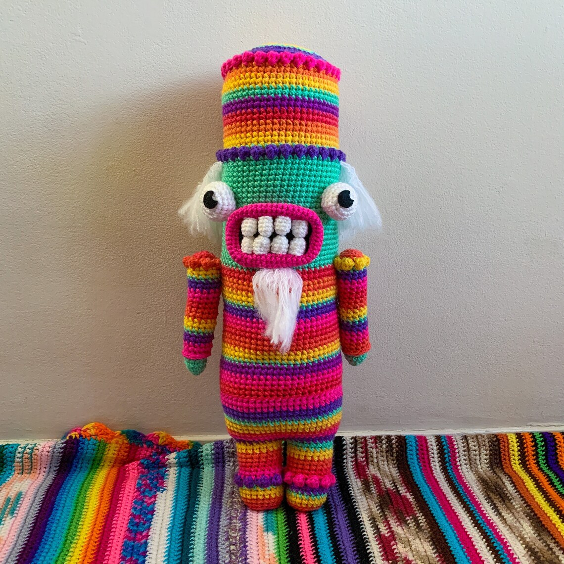 Cornelius the Rainbow Nutcracker Crochet Pattern - Etsy