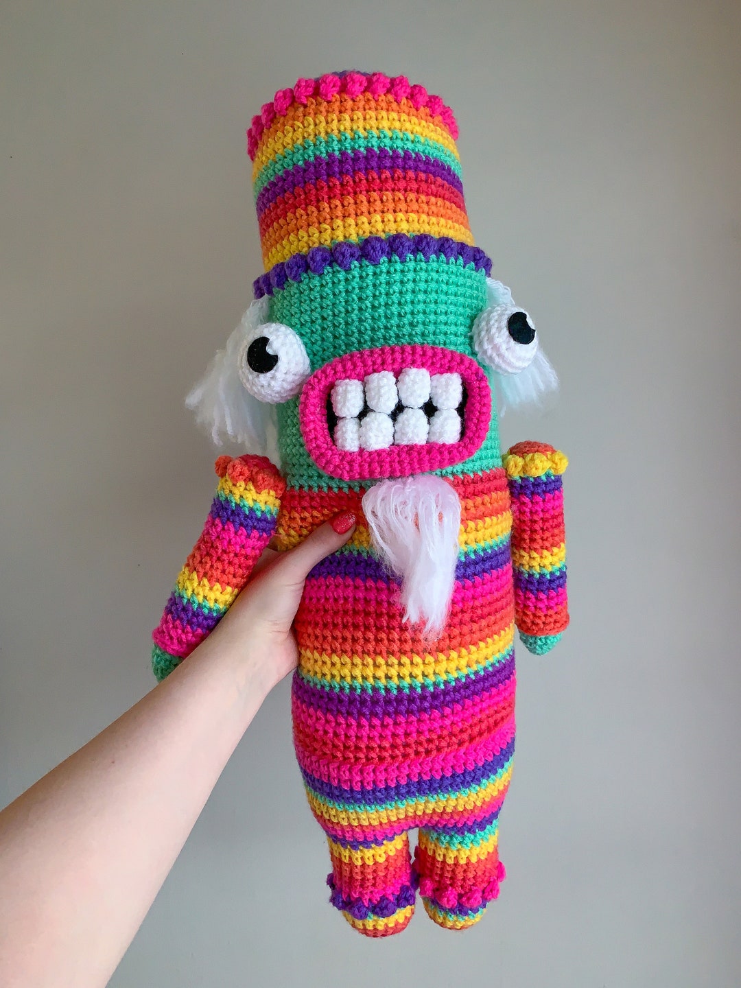 Cornelius the Rainbow Nutcracker Crochet Pattern - Etsy