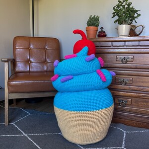 Crochet Pattern, Giant Cupcake Floor Pillow - Etsy