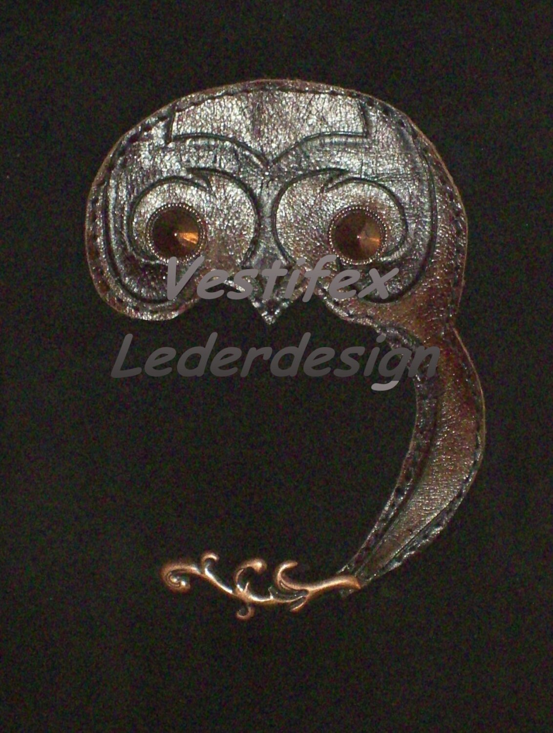 Dreamlike Leather Corsage minerva, Owl, Fine Suede, Leather Corset ...