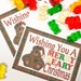 Merry Beary Christmas Bag Topper Printable, Gummy Bear Holiday Treat ...