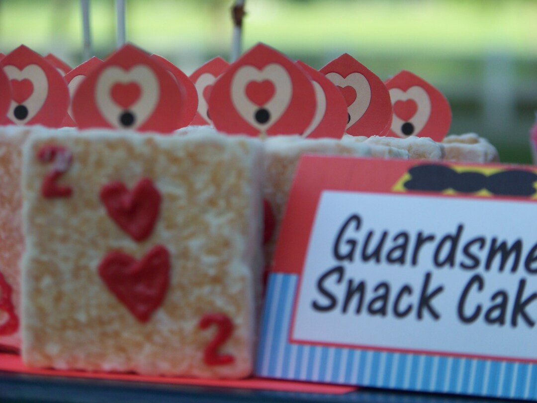 Alice in Wonderland RED Guardsmen Heads Download File - Etsy