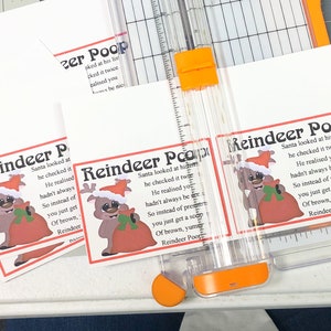 Reindeer Poop Candy Bag Topper, Christmas Stocking Stuffer Gag Gift ...