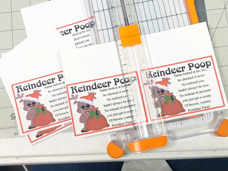 Reindeer Poop Candy Bag Topper, Christmas Stocking Stuffer Gag Gift ...