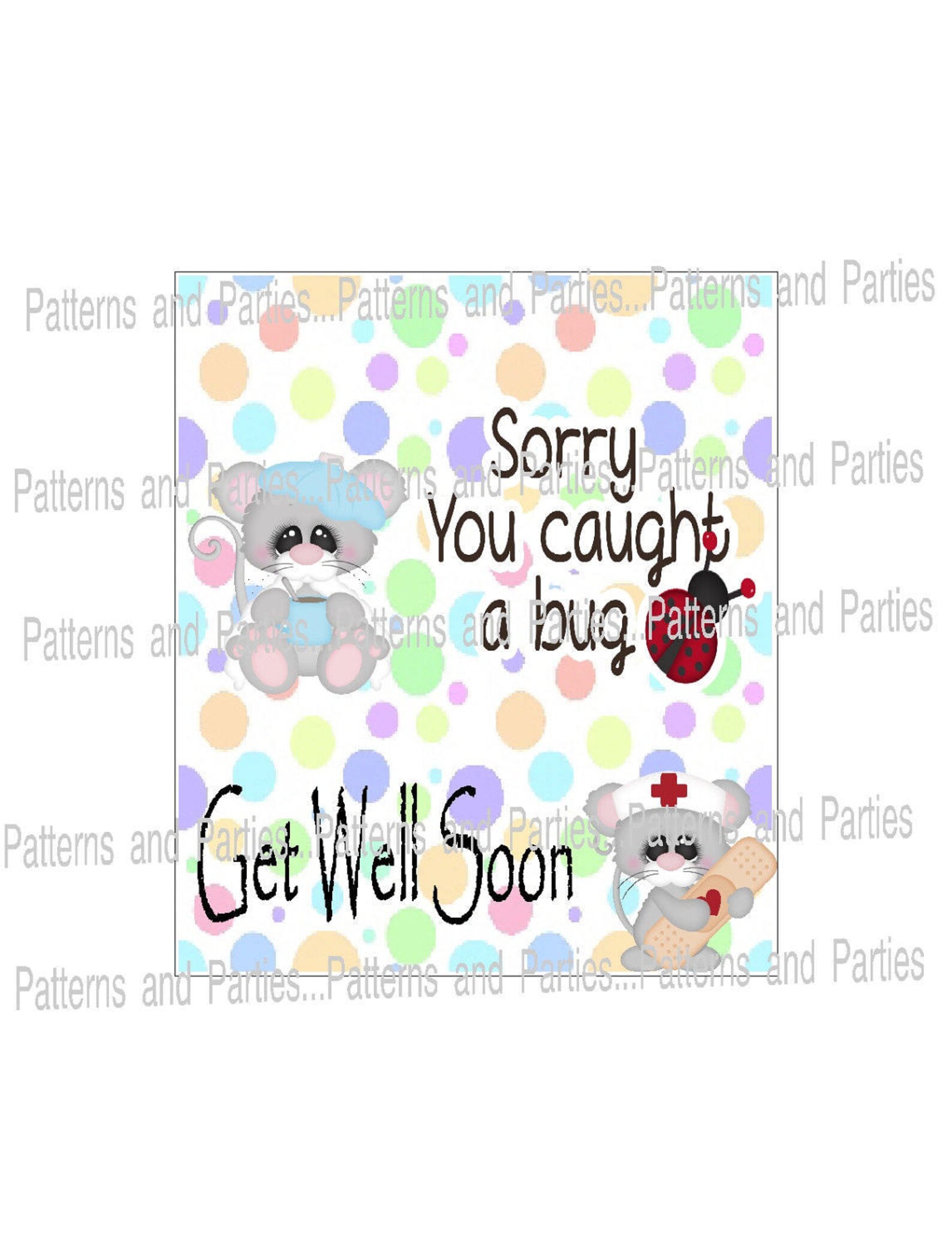 Get Well Soon Bug Candy Bar Wrapper Printable - Etsy