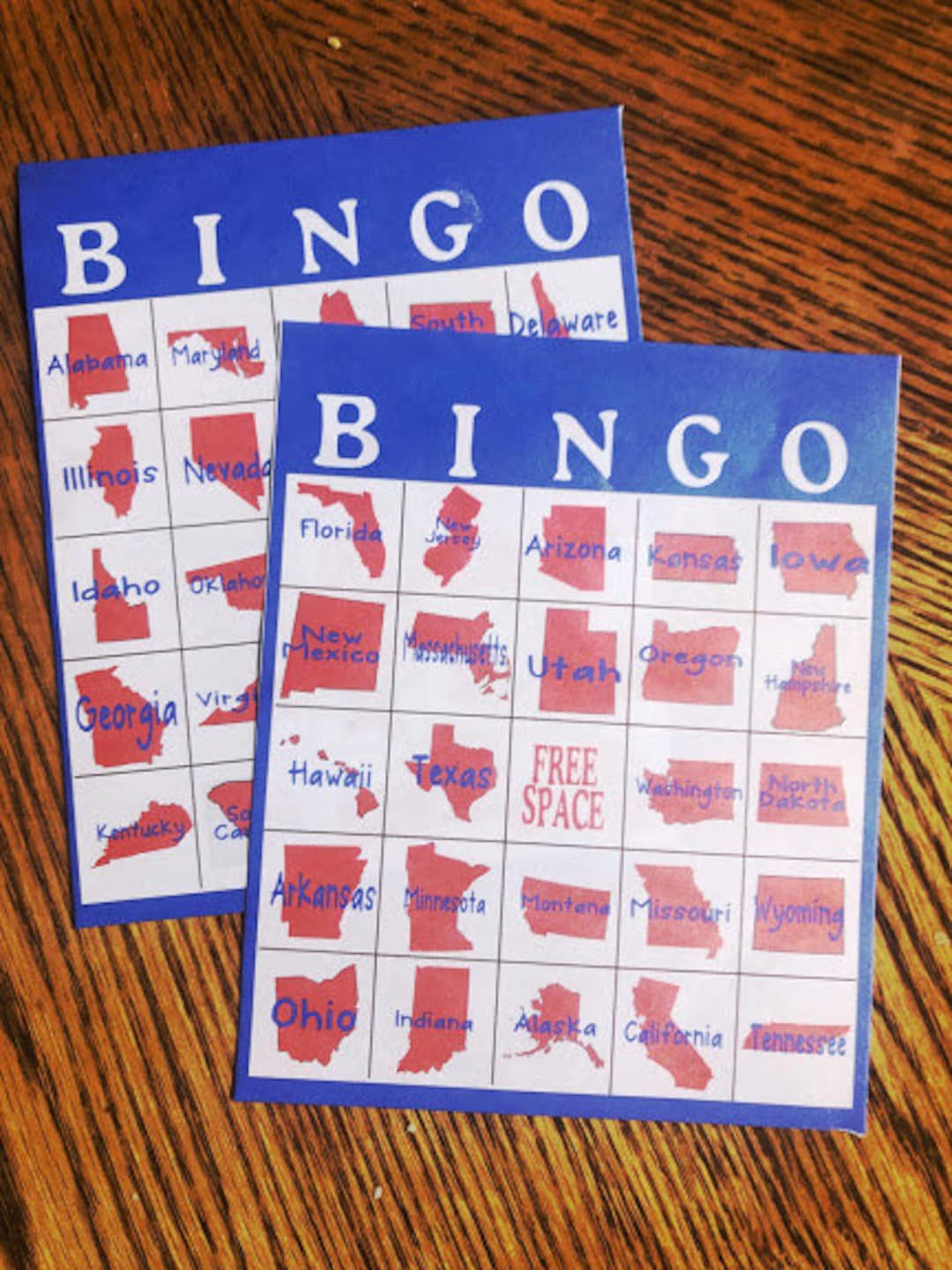 States Bingo Educational Game for Homeschool Activity or Classroom ...