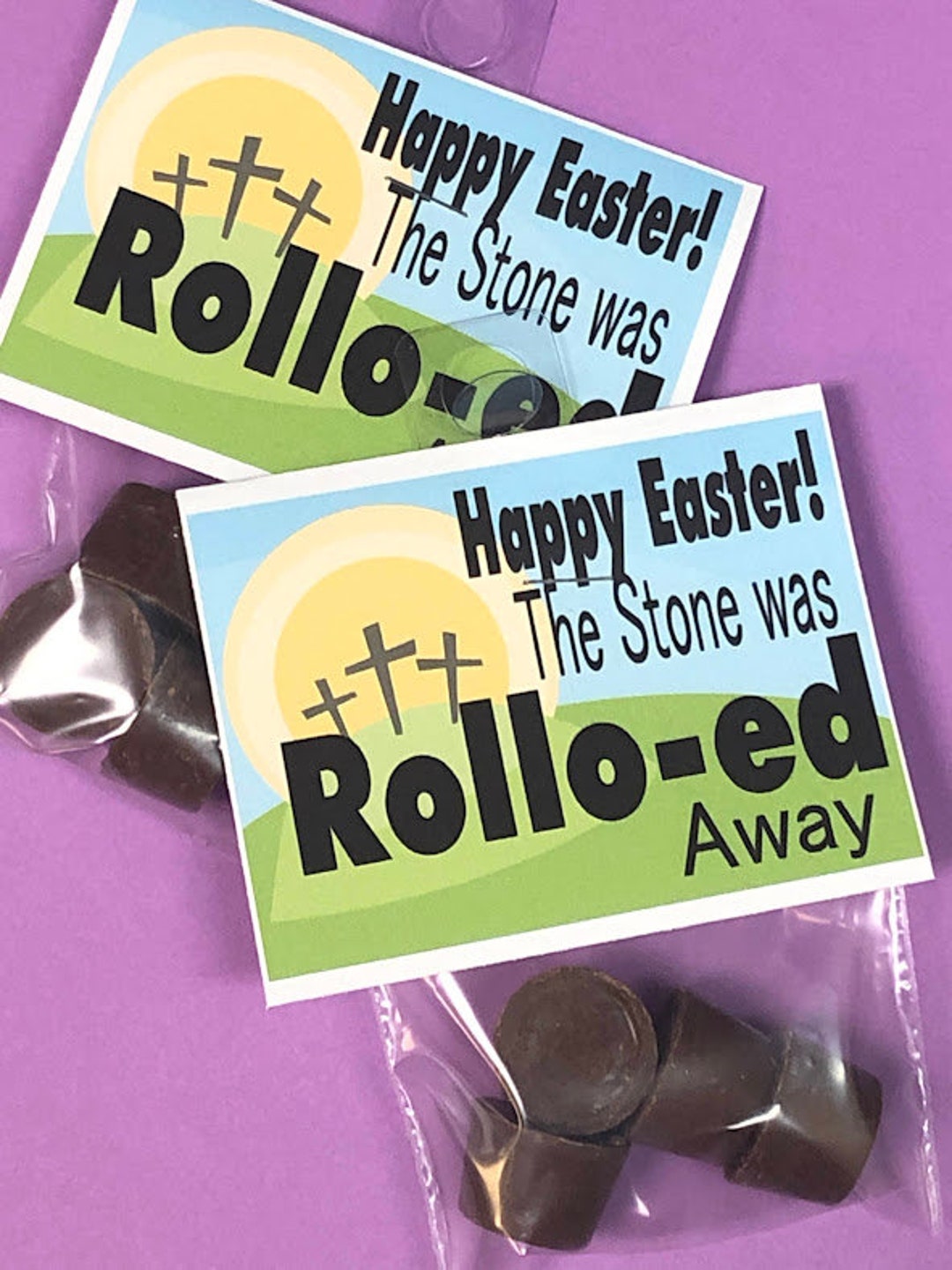 Easter Religious Bag Topper Printable, Christian Easter Basket Stuffer ...