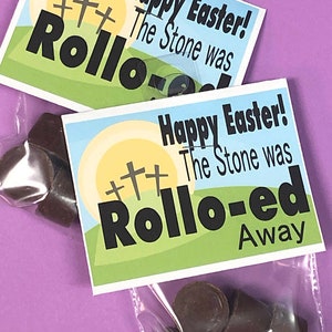 Easter Religious Bag Topper Printable, Christian Easter Basket Stuffer ...
