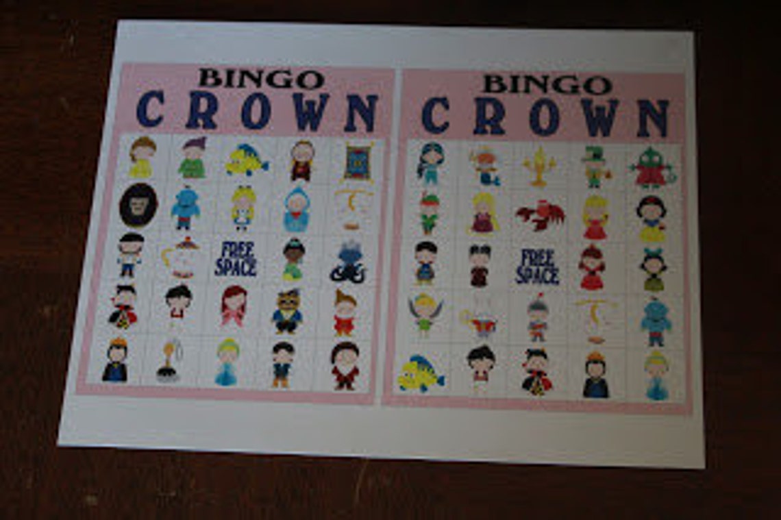 Princess Bingo Game Download and Printable - Etsy