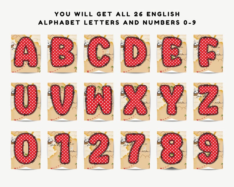 Pirate Map Alphabet Banner,pirate Party Highchair Banner,1st Birthday ...