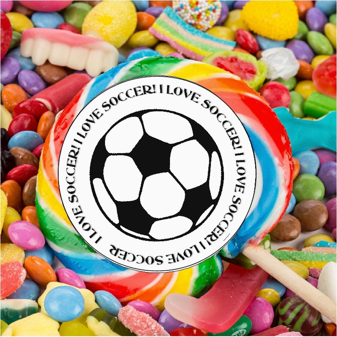 Printable Soccer Stickers, Soccer Sports Sticker, Soccer Party Favor ...