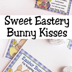 Easter Bunny Kisses Printable Bag Topper - Etsy