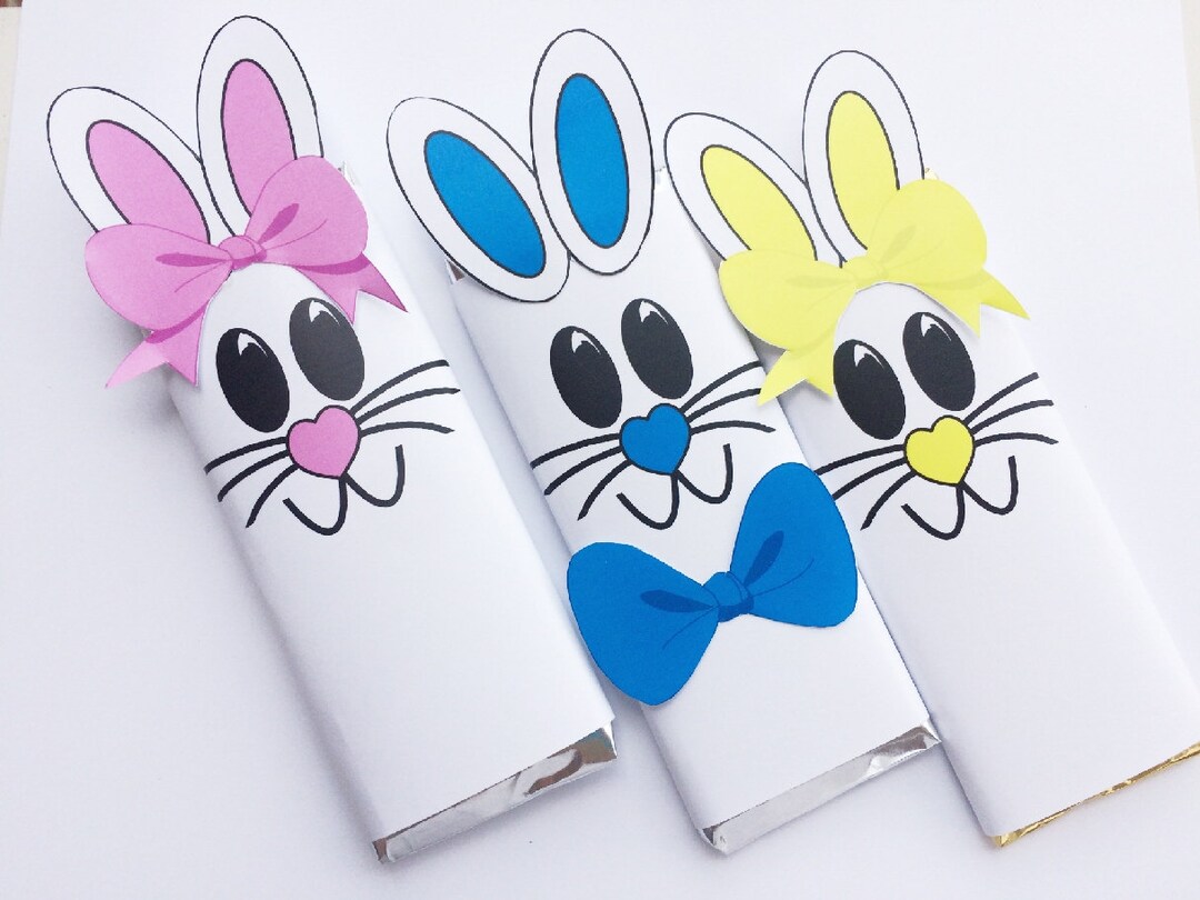 PURPLE Easter Bunny Candy Bar Wrapper Download - Etsy