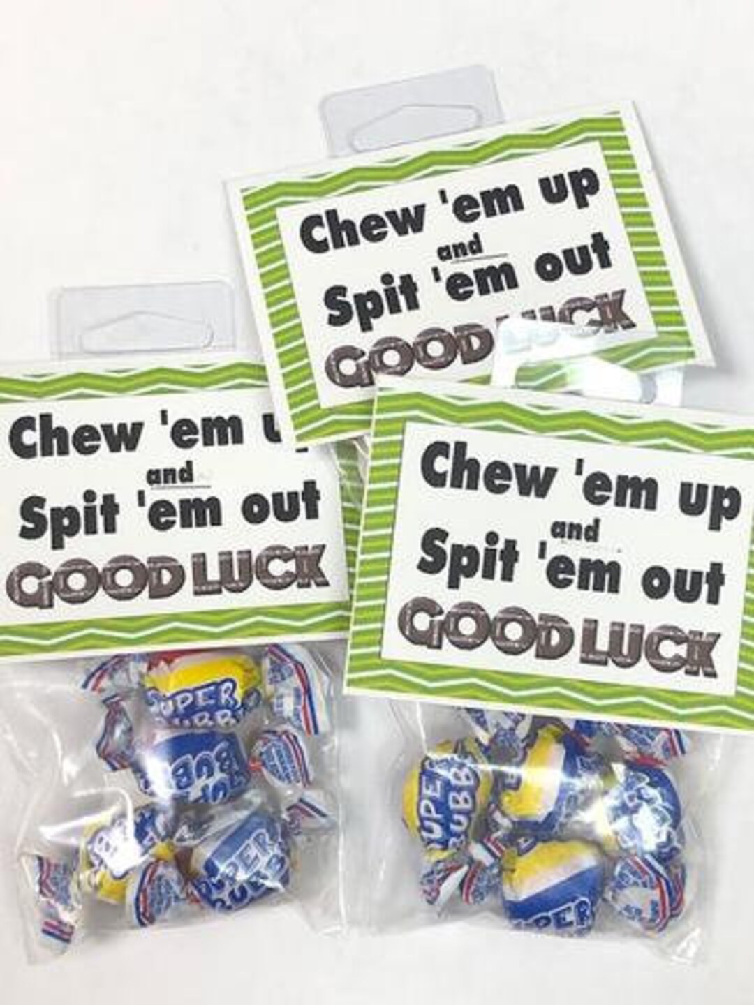 Chew 'em up Football Bag Topper Printable Team Treat, Booster Club Gift ...