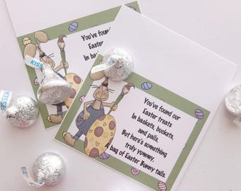 Bunny Tail Trail Mix PRINTABLE Easter Treat Bag Topper PERSONALIZED PDF ...