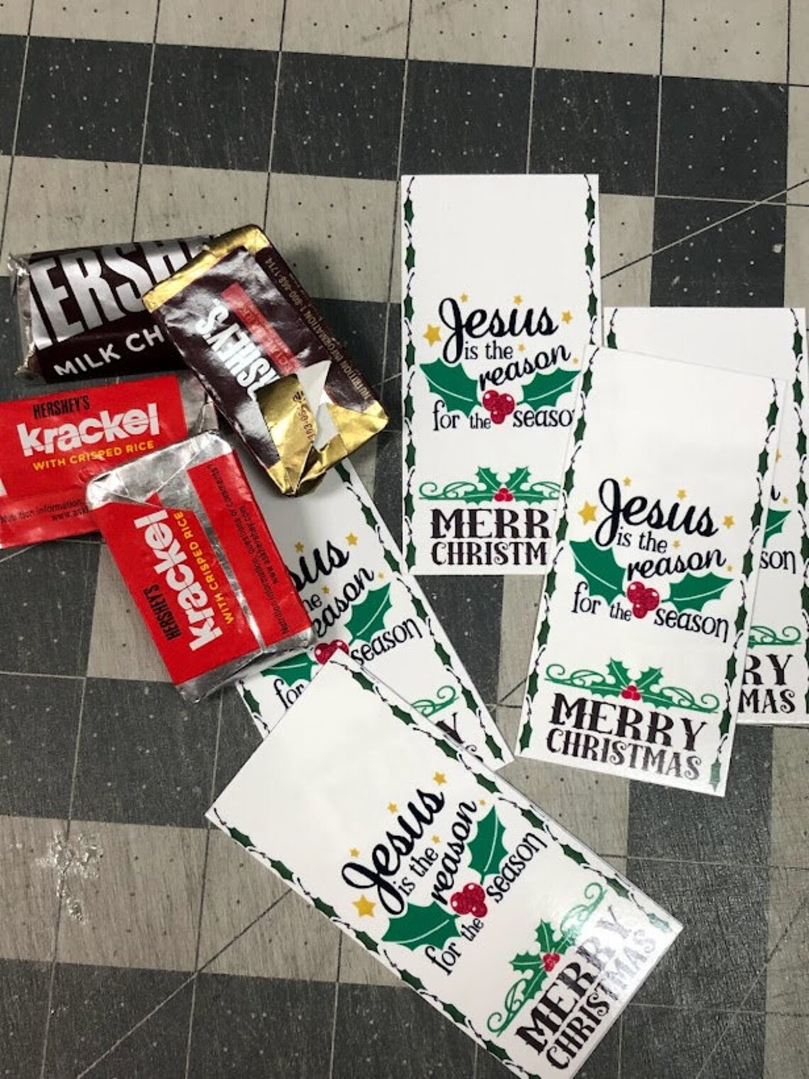 Jesus is the Reason Mini Hershey Christmas Candy Bar Wrapper Printable ...