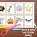 Halloween Memory Matching Game Printable Kids Activity, Classroom ...