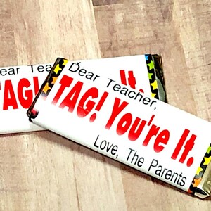 Teacher Gift Candy Bar Wrapper Digital Printable, Back to School ...