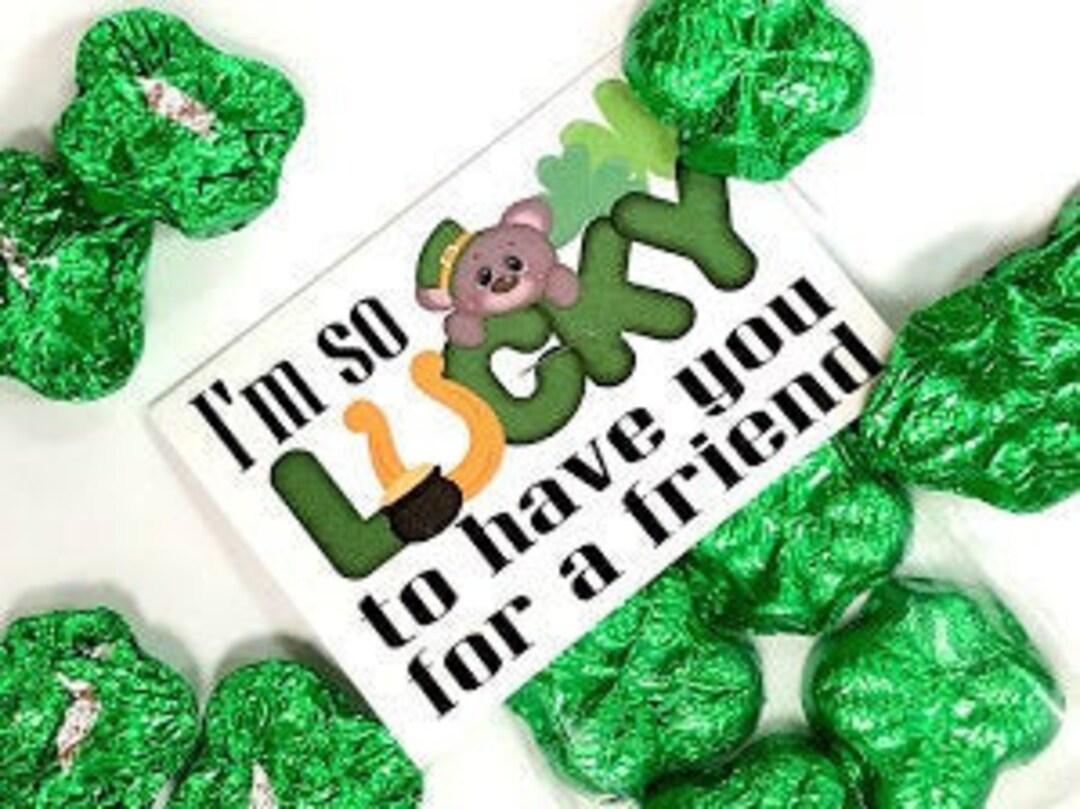 Lucky Friend St Patricks Day Bag Topper, St Patricks Day Favor ...