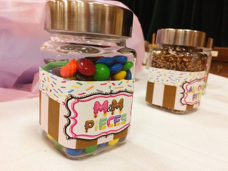 Printable Ice Cream Topping Labels | Etsy