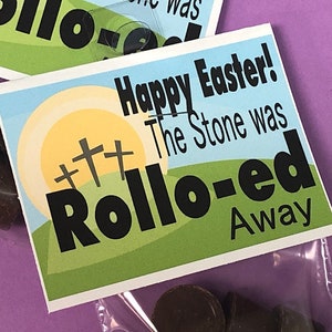 Easter Religious Bag Topper Printable, Christian Easter Basket Stuffer ...