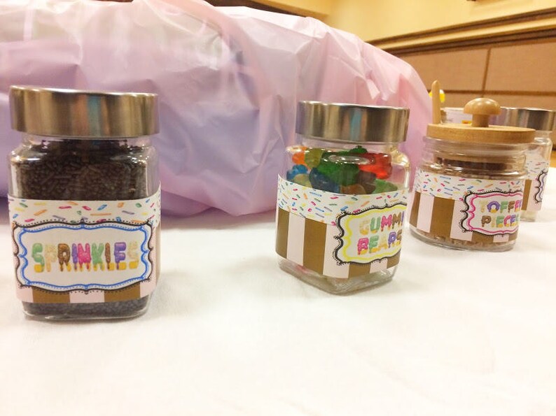 Printable Ice Cream Topping Labels | Etsy