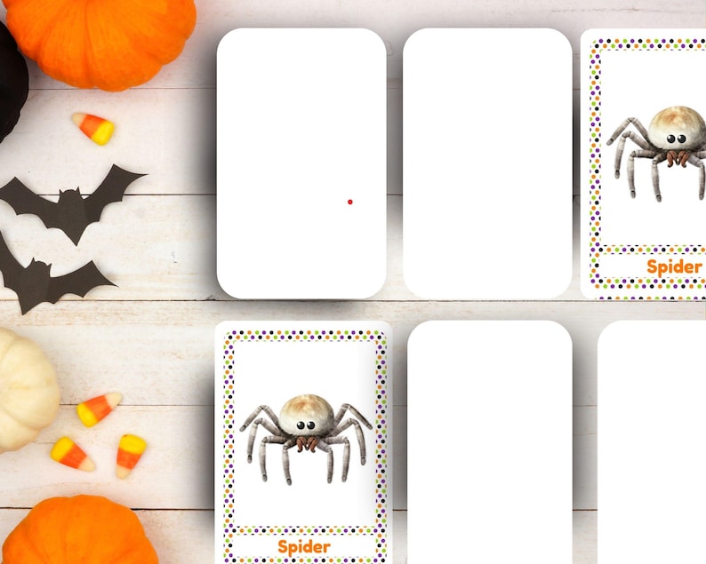 Halloween Memory Matching Game Printable Kids Activity, Classroom ...