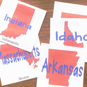 States Bingo Educational Game for Homeschool Activity or Classroom ...