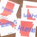 States Bingo Educational Game for Homeschool Activity or Classroom ...