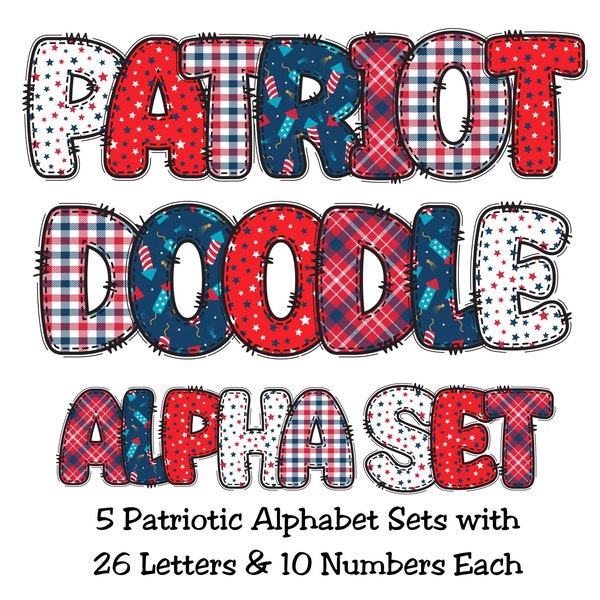 Patriotic Letters - Etsy