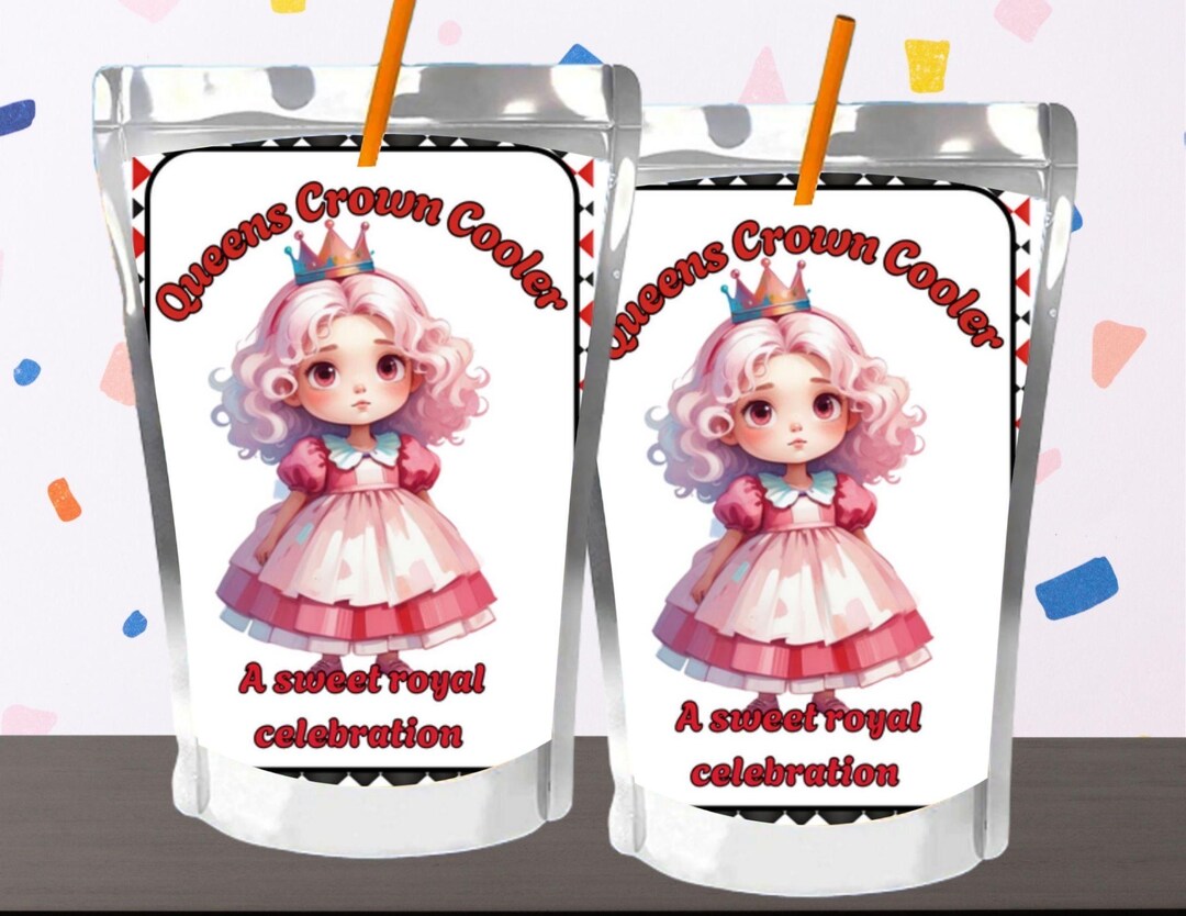 Alice in Wonderland Capri Sun Label Printable, Queens Crown Cooler ...