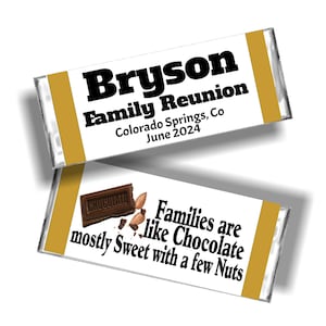 Family Reunion Hershey Wrappers - Etsy