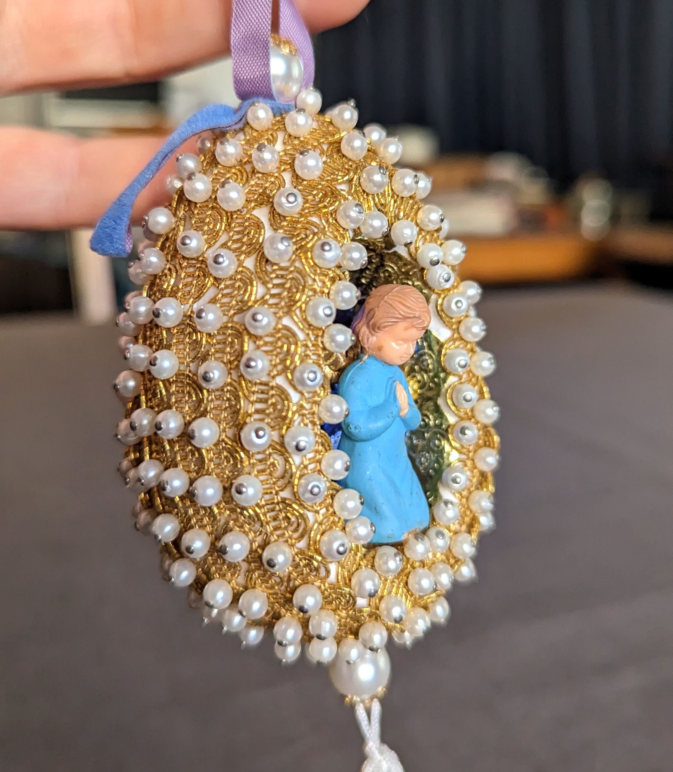 Vintage Beautiful Push Pin Angel Ornament - Etsy