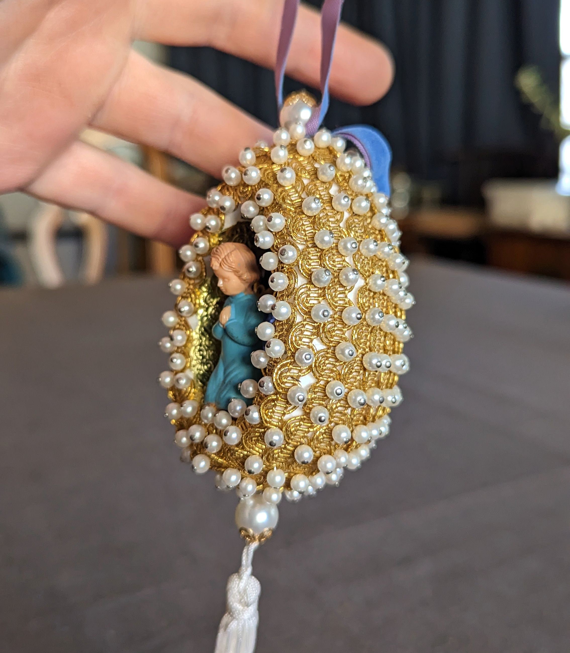 Vintage Beautiful Push Pin Angel Ornament - Etsy