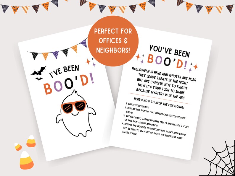 You've Been Booed | I've Been Boo'd Printable | Boo Coworker Game ...